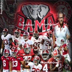 Alabama Football 20oz Straight Skinny Tumbler Digital Download Template ...