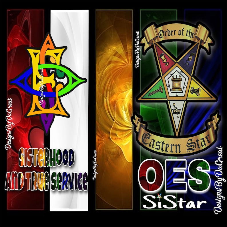 OES Eastern Star 20oz Straight Skinny Tumbler Digital Download Template ...