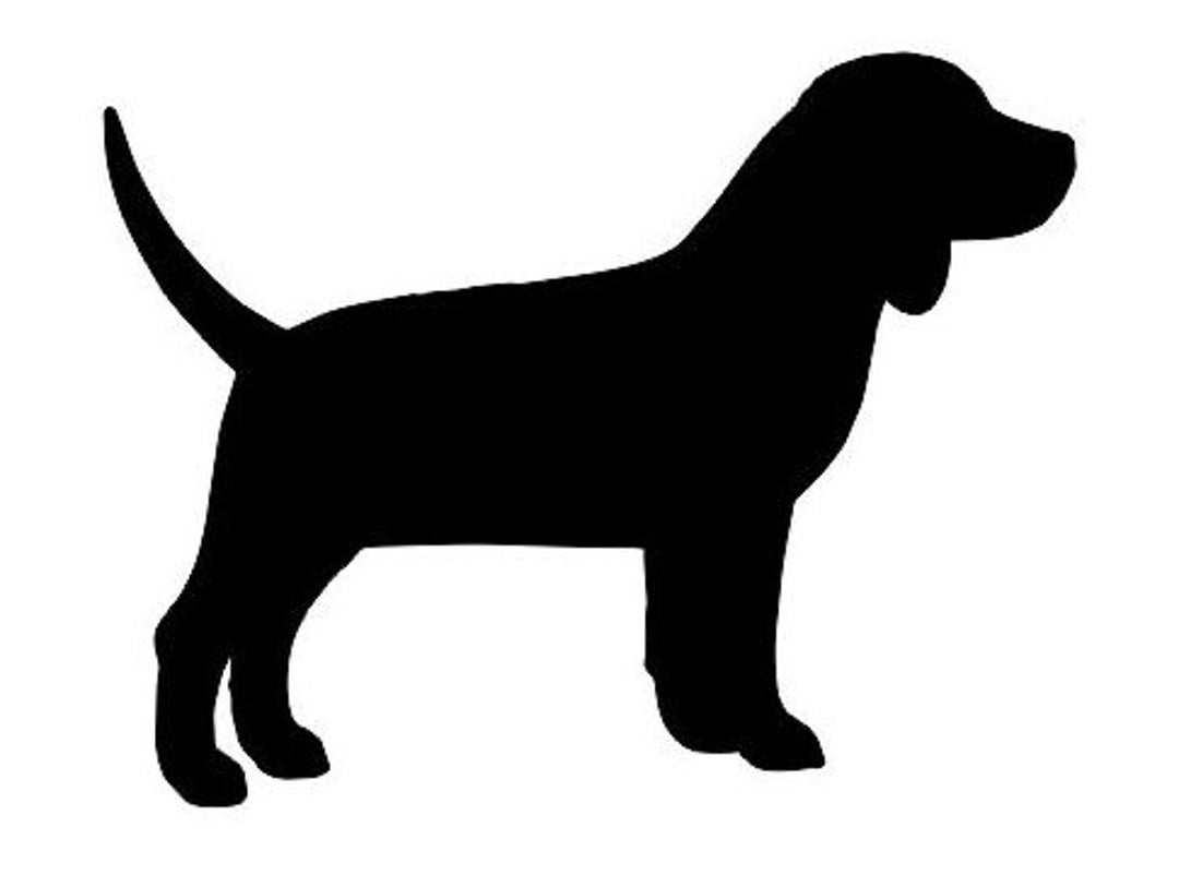 Beagle Dog Silhouette Outline Clip-art, SVG, PDF, AI, Jpeg - Etsy