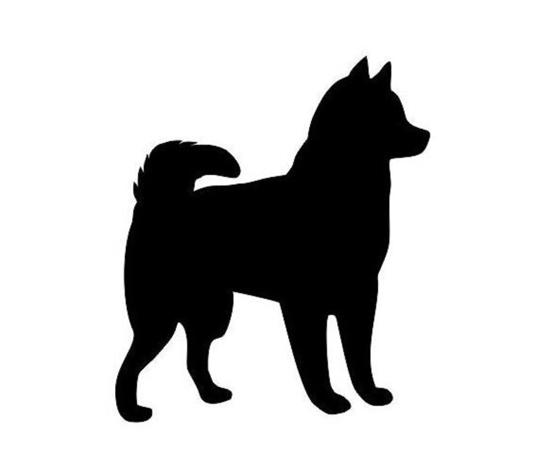Siberian Husky Dog Silhouette, Outline, Clip-art, SVG, PDF, Ai, Jpeg - Etsy