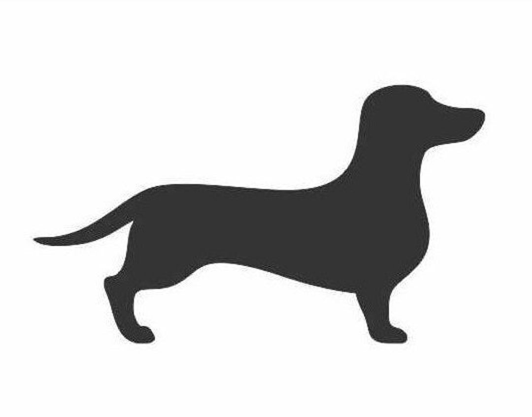 Dachshund Dog, Weiner Dog Silhouette Clip-art, SVG, PDF, Ai, JPG - Etsy