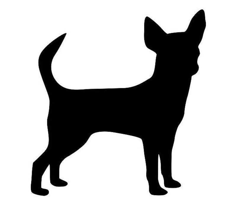 Chihuahua Silhouette, Outline, Clip-art, SVG, PDF, AI, Jpeg - Etsy