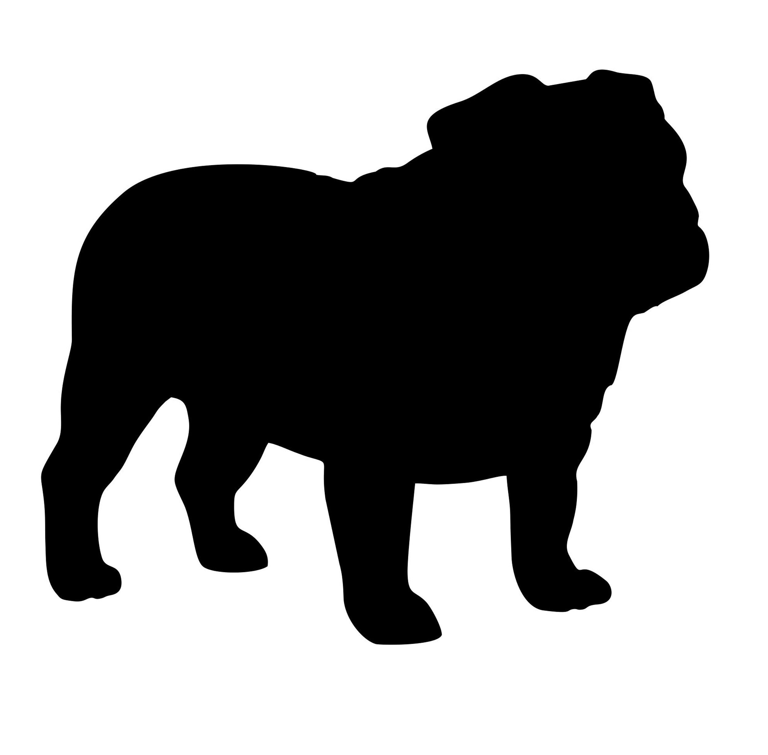 Bulldog Silhouette Clip Art