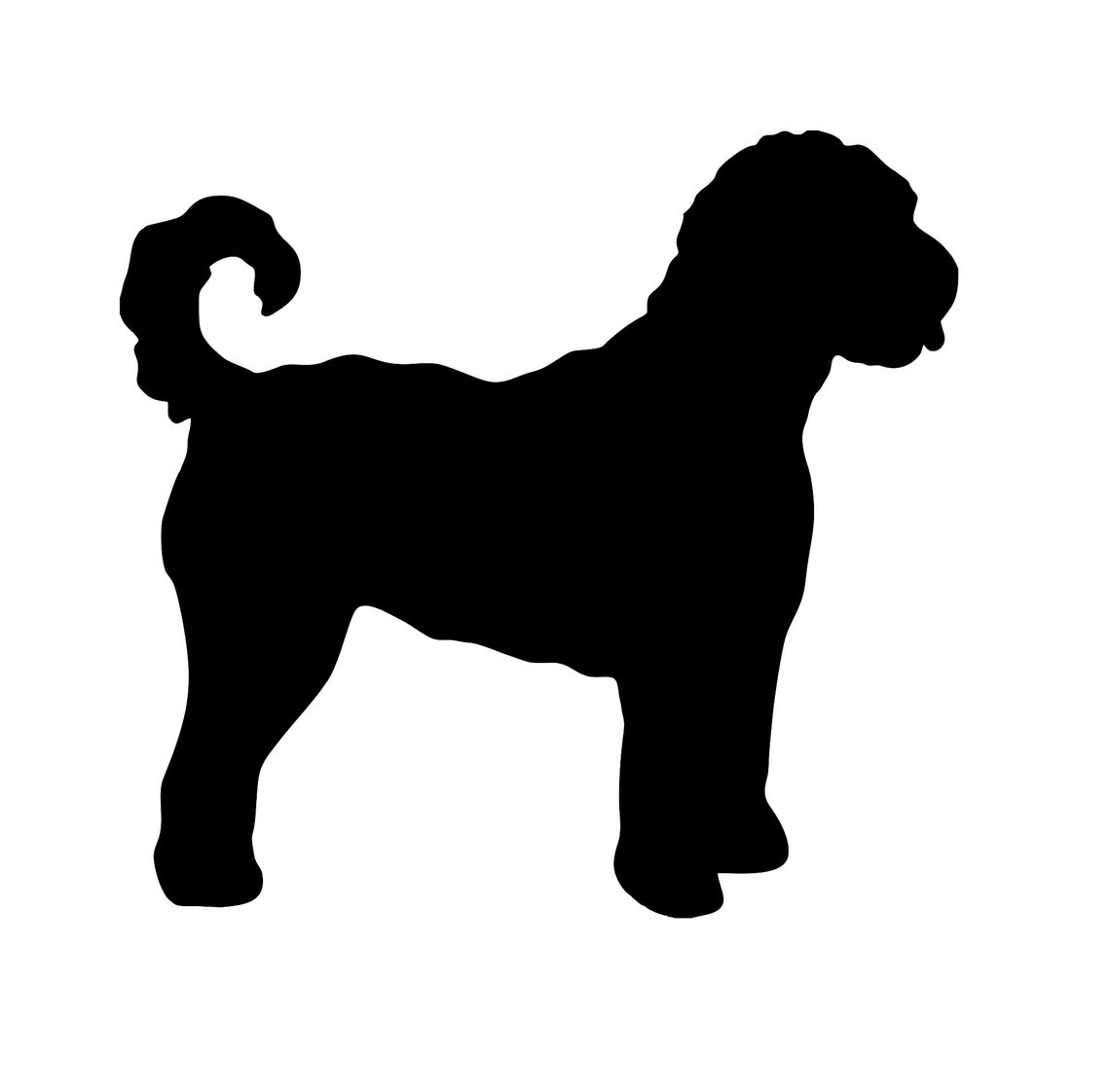 Goldendoodle Silhouette Clip-art, SVG, PDF, AI, Jpeg - Etsy