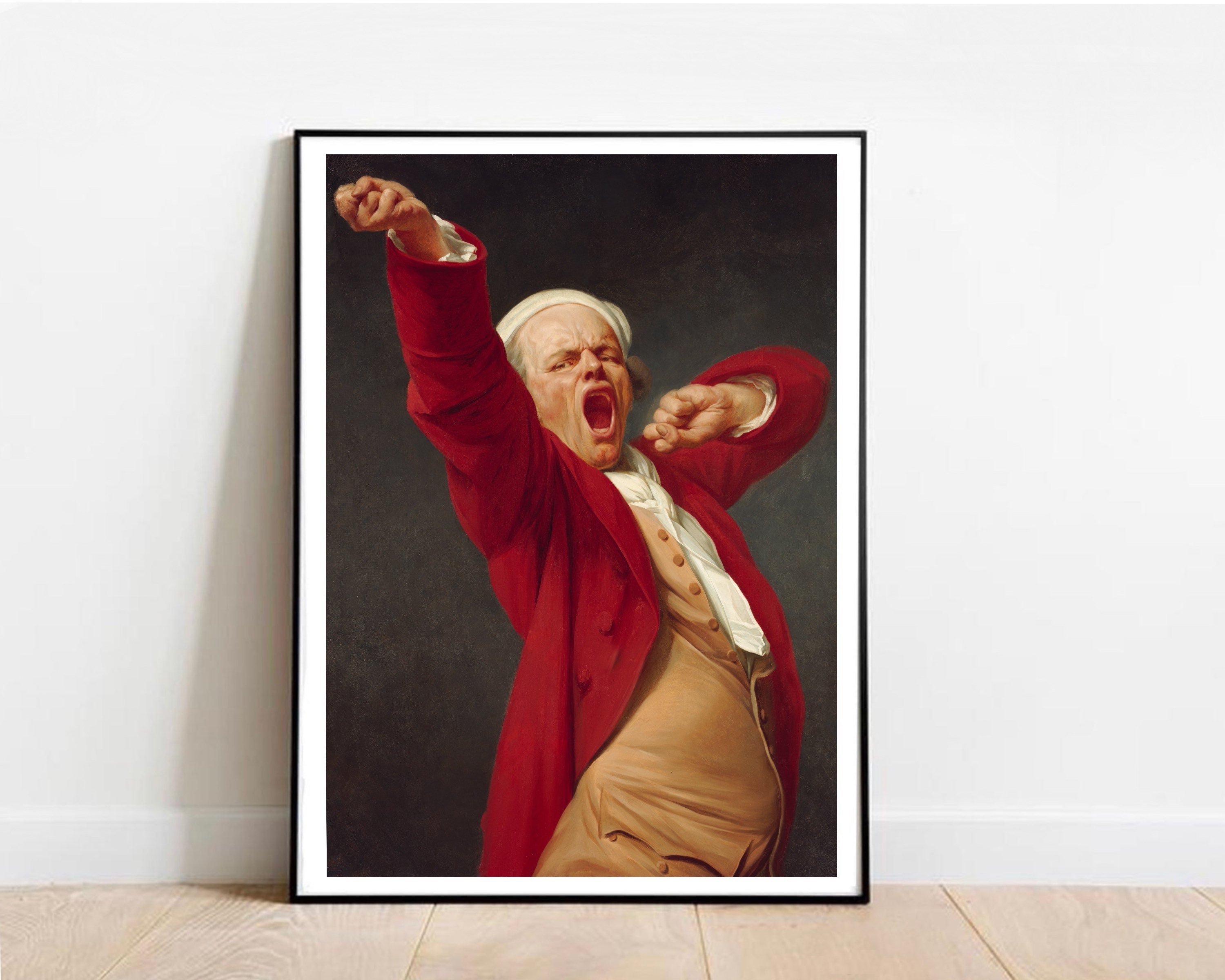 Self Portrait Yawning Joseph Ducreux Fine Art Giclee Print | Etsy