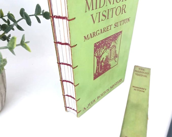 1939 Midnight Visitor Judy Bolton Mystery Upcycled Vintage Journal W ...