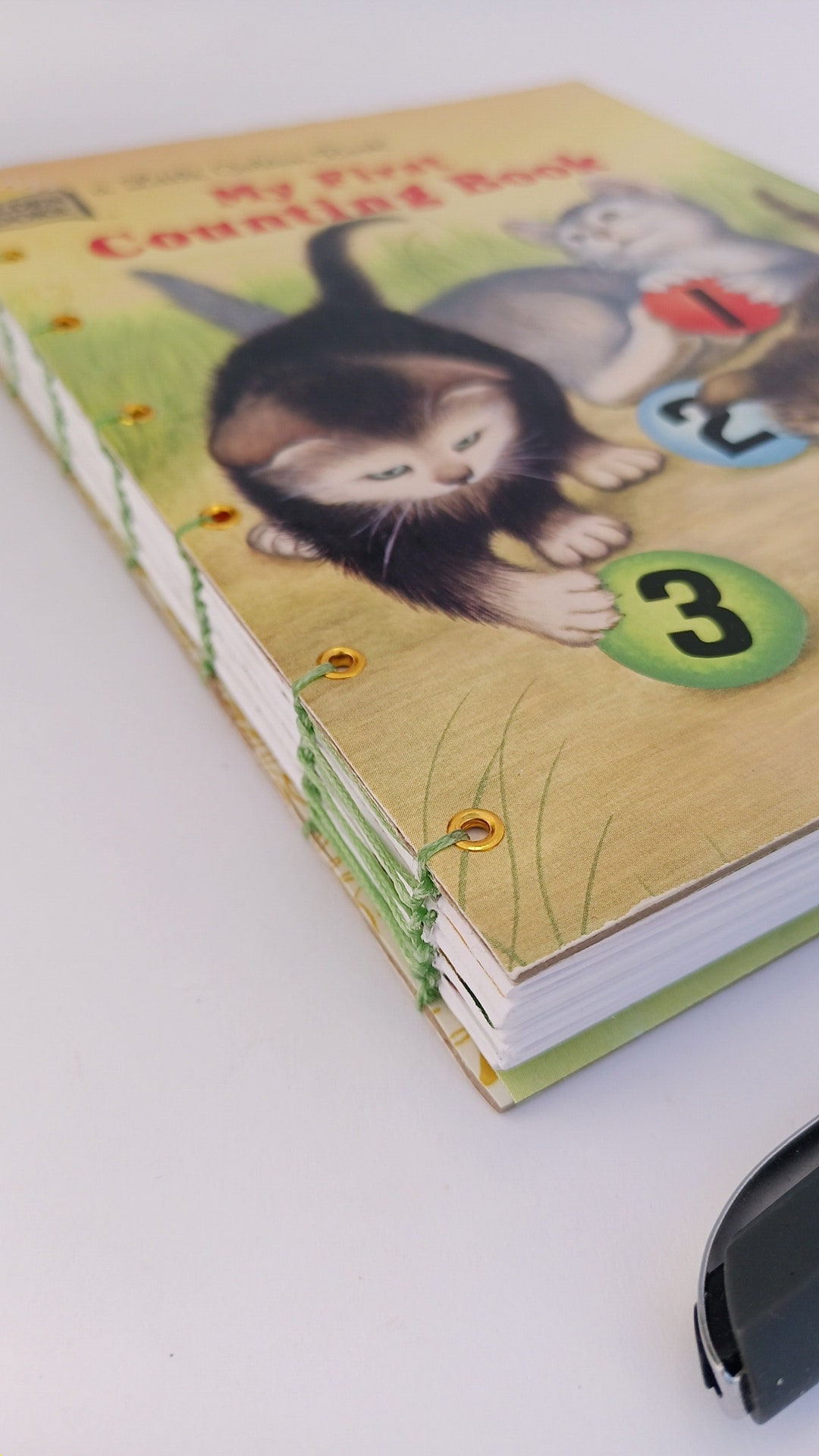 1957 My First Counting Book Upcycled Vintage Little Golden Book Journal ...