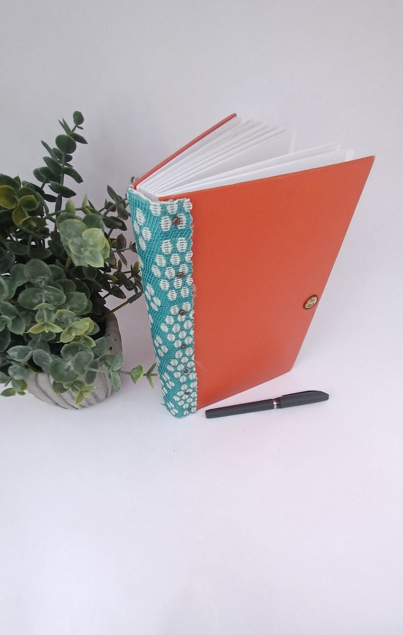 1970 Vintage Journal Fabric Spine Upcycled Vintage Hardcover Writing ...