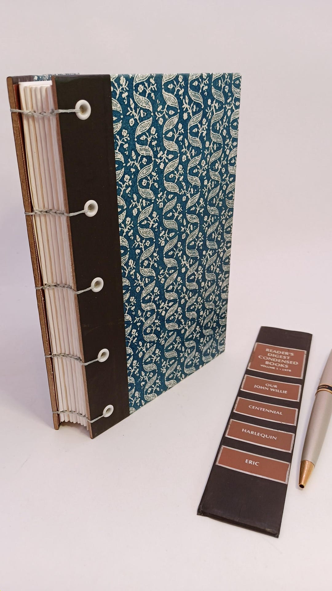 1975 Vintage Reader's Digest Journal: Handmade Coptic Stitch Notebook ...