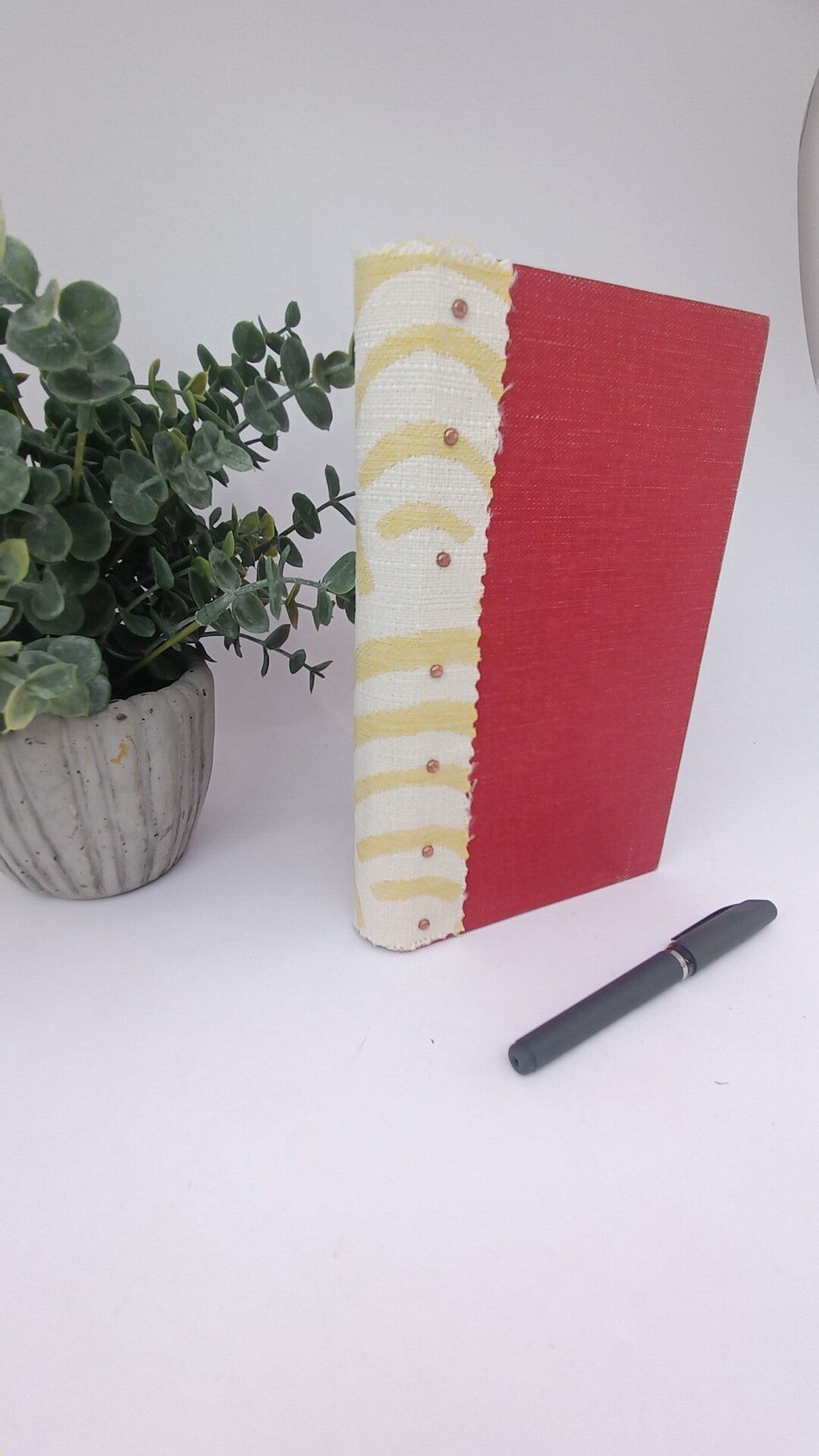 1984 Linen Vintage Hardcover Writing Journal / Handmade / Stitched ...