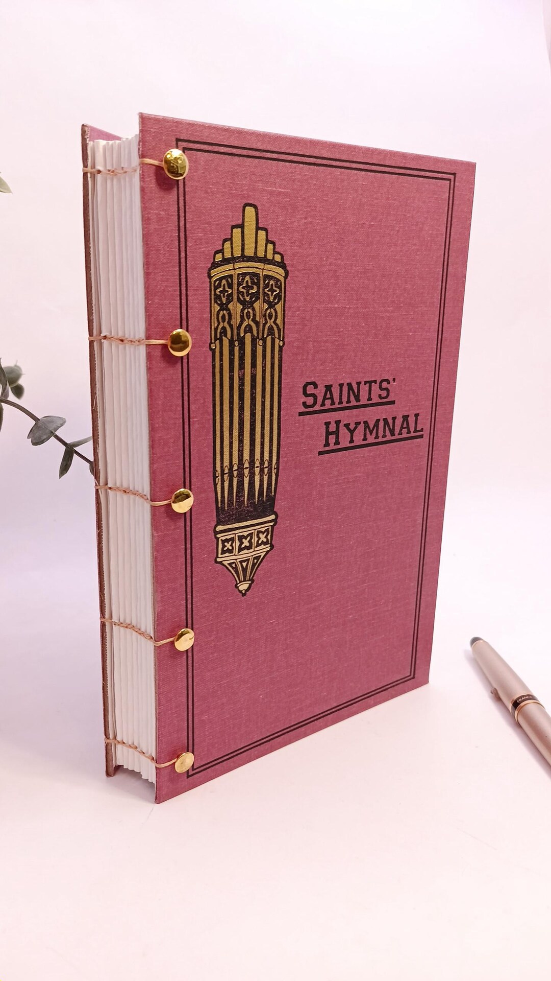 Saints Vintage Hymnal Upcycled Hardcover Writing Journal / Handmade ...