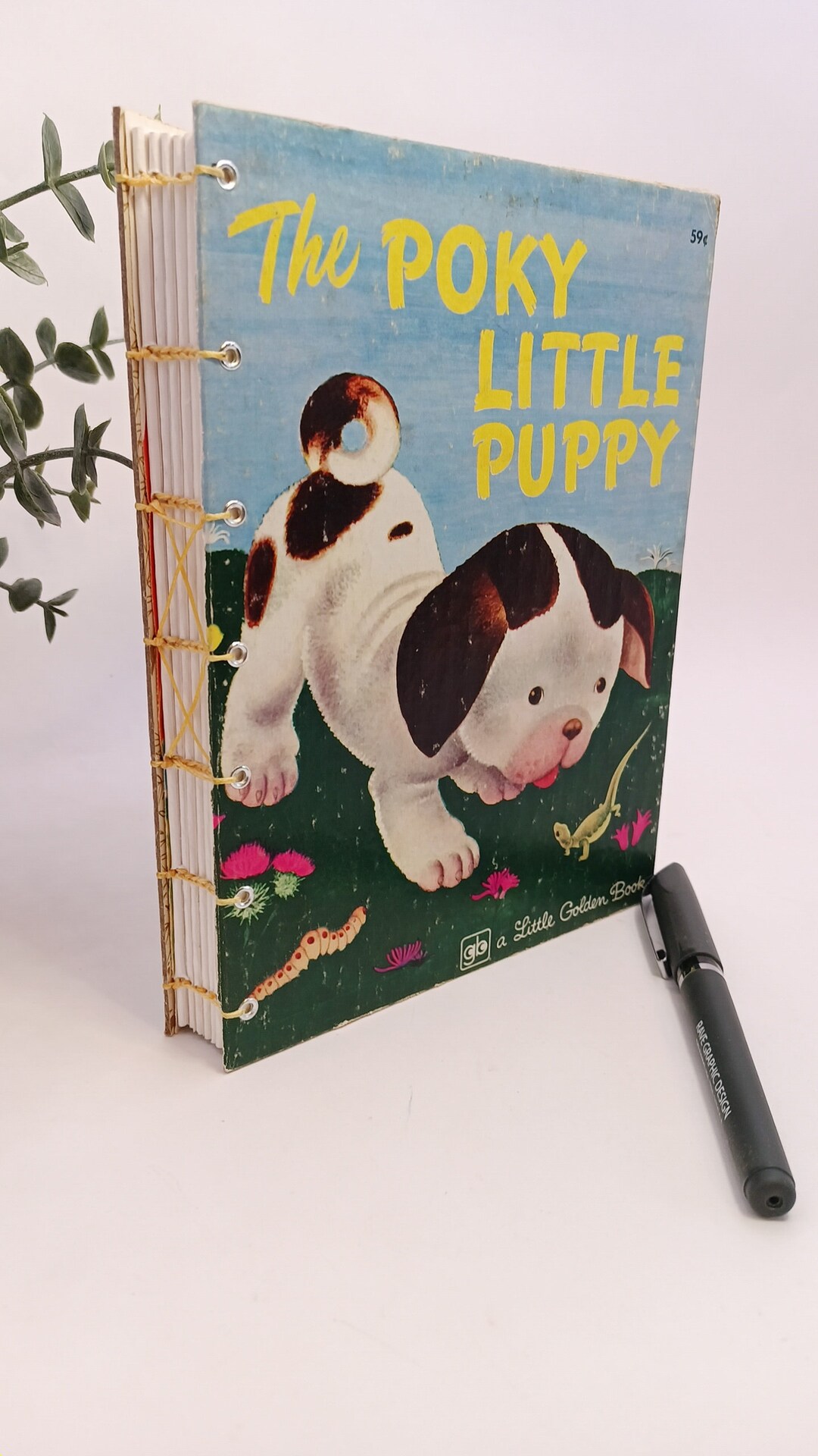 1978 the Poky Little Puppy Upcycled Vintage Little Golden Book Journal ...