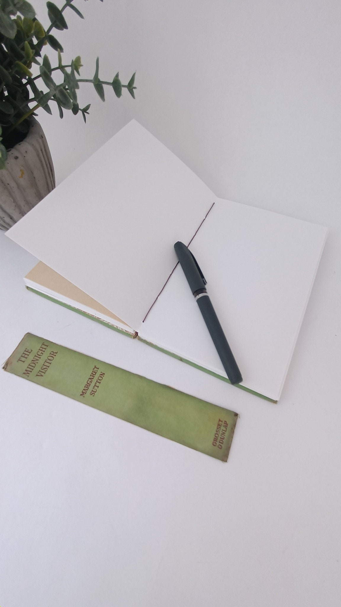 1939 Midnight Visitor Judy Bolton Mystery Upcycled Vintage Journal W ...