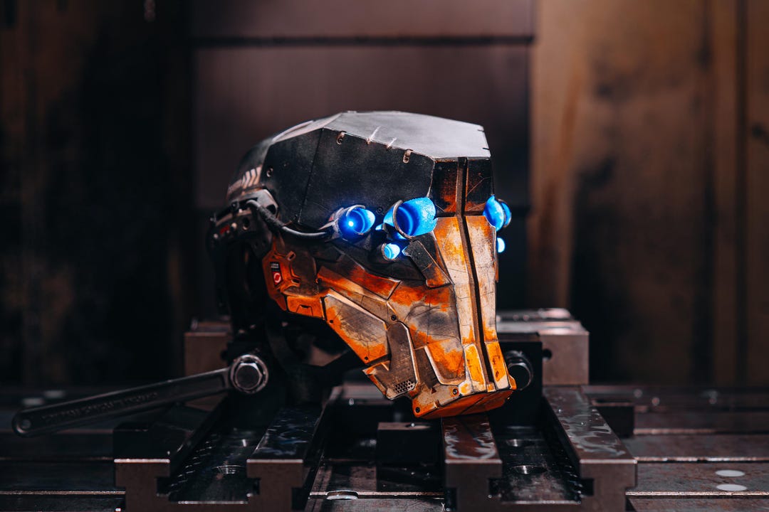 Custom Made Apex Predator Helmet - Wearable Cyberpunk Styled Military ...