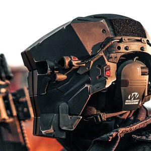 Apex Predator - Wearable Cyberpunk Styled Military Airsoft Helmet - Etsy