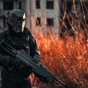 Apex Predator Helmet, Wearable Airsoft Helmet, Cyberpunk Military Visor ...