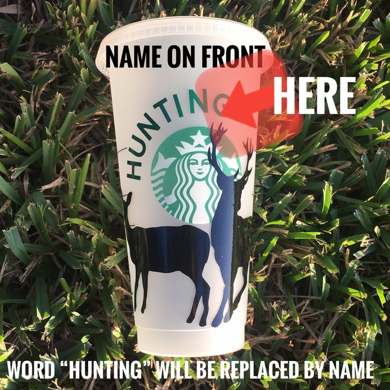 Deer Hunting Coffee Cup, Custom Straw Tumbler, Gifts for Him, Hunting ...