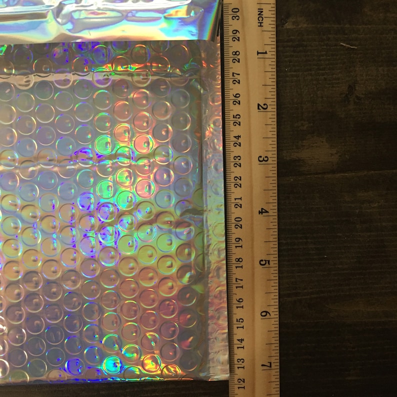 50 PCS Mini 000 Holographic Bubble Mailers Holographic - Etsy