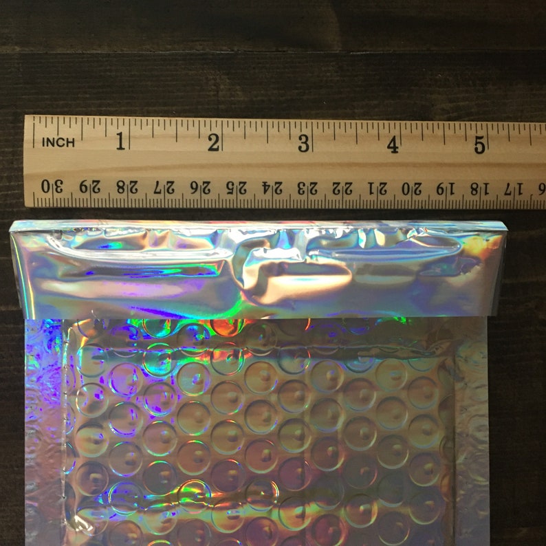 50 PCS Mini 000 Holographic Bubble Mailers Holographic - Etsy
