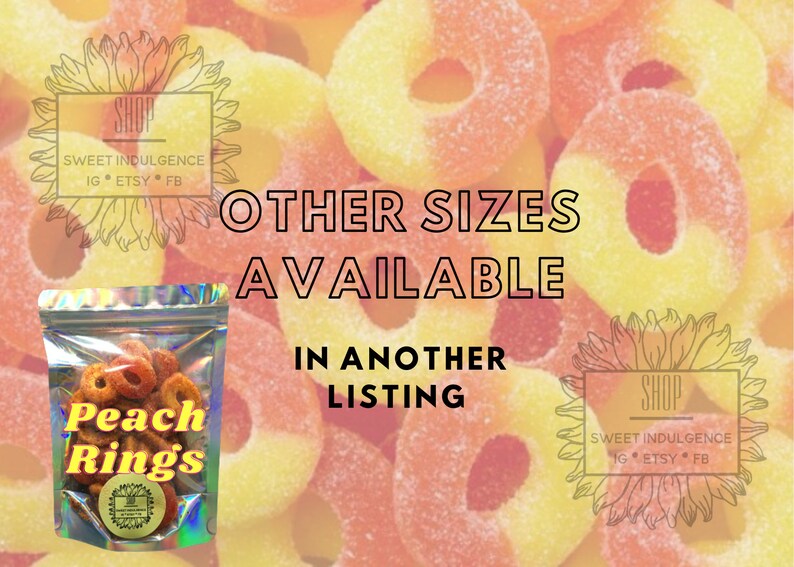 Peach Rings Spicy Chile Candy Dulce Enchilados Peach Ring | Etsy