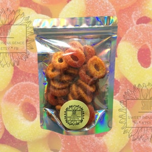 Peach Rings Spicy Chile Candy, Dulce Enchilados, Peach Ring Enchilados ...