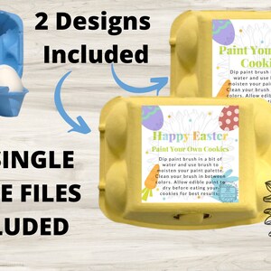 Digital Instant Download PYO Easter Mini Cookies Egg Carton Sticker ...