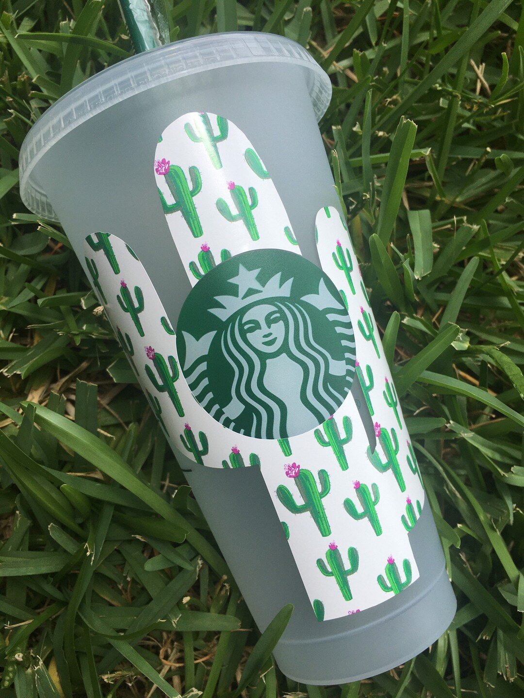 Cactus Succulent Nopal Starbucks Cold Cup, Personalized Starbucks Cold ...
