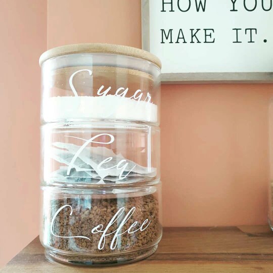 Glass Stacking Kitchen Canisters Stacked Stackable Eco Storage | Etsy