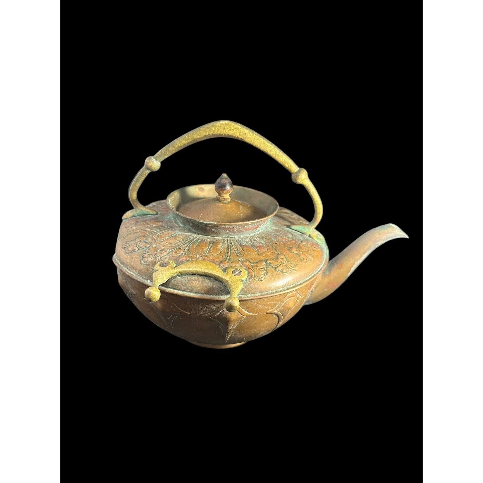 Art Nouveau WMF Copper Brass German Tilting Tea Kettle With Handle ...