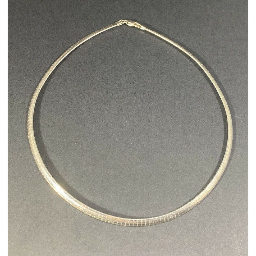 925 Italy Rope Chain Choker Necklace 15 3/4” Fine Heavy Sterling - Etsy