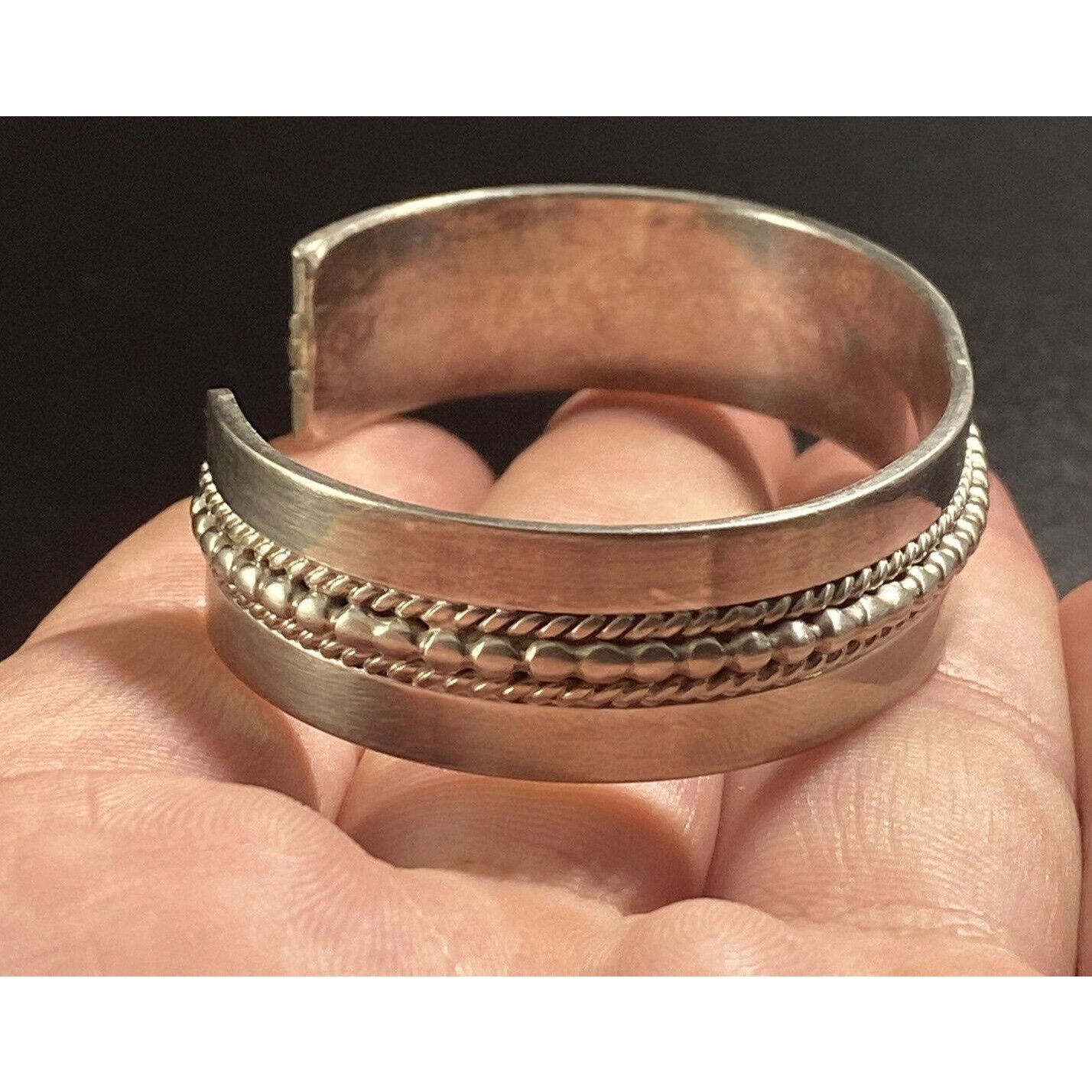 DOUGLAS ETSITTY Navajo Sterling Silver Cuff Bracelet Native American - Etsy