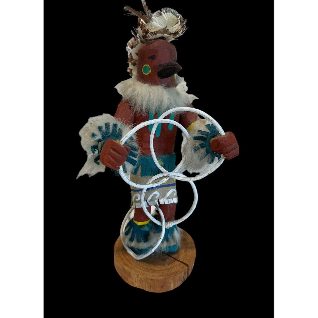 Vintage Signed J Bruce Bird Figure Kachina 1950s 9.5 Inches Tall Wood ...