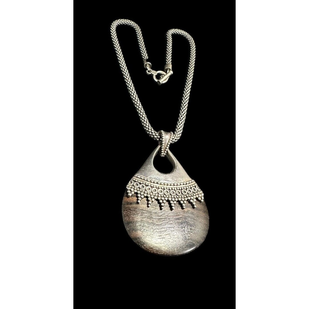 Sterling Silver Pebbled Popcorn Chain Abstract Mid Century Modern ...