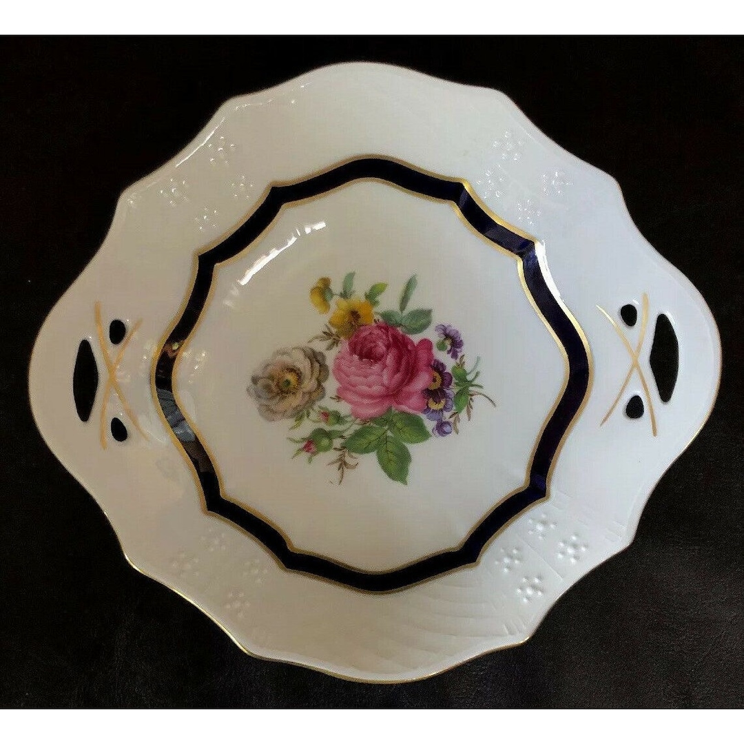 Reichenbach Bowl Porcelain Echt Kobalt Germany Serving Bowl With ...