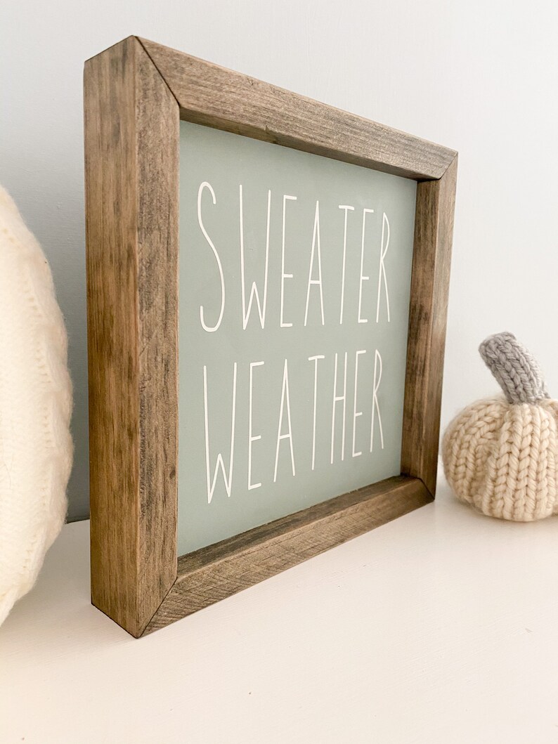 CUSTOM SWEATER WEATHER Sign Fall Sign Fall decor Winter | Etsy