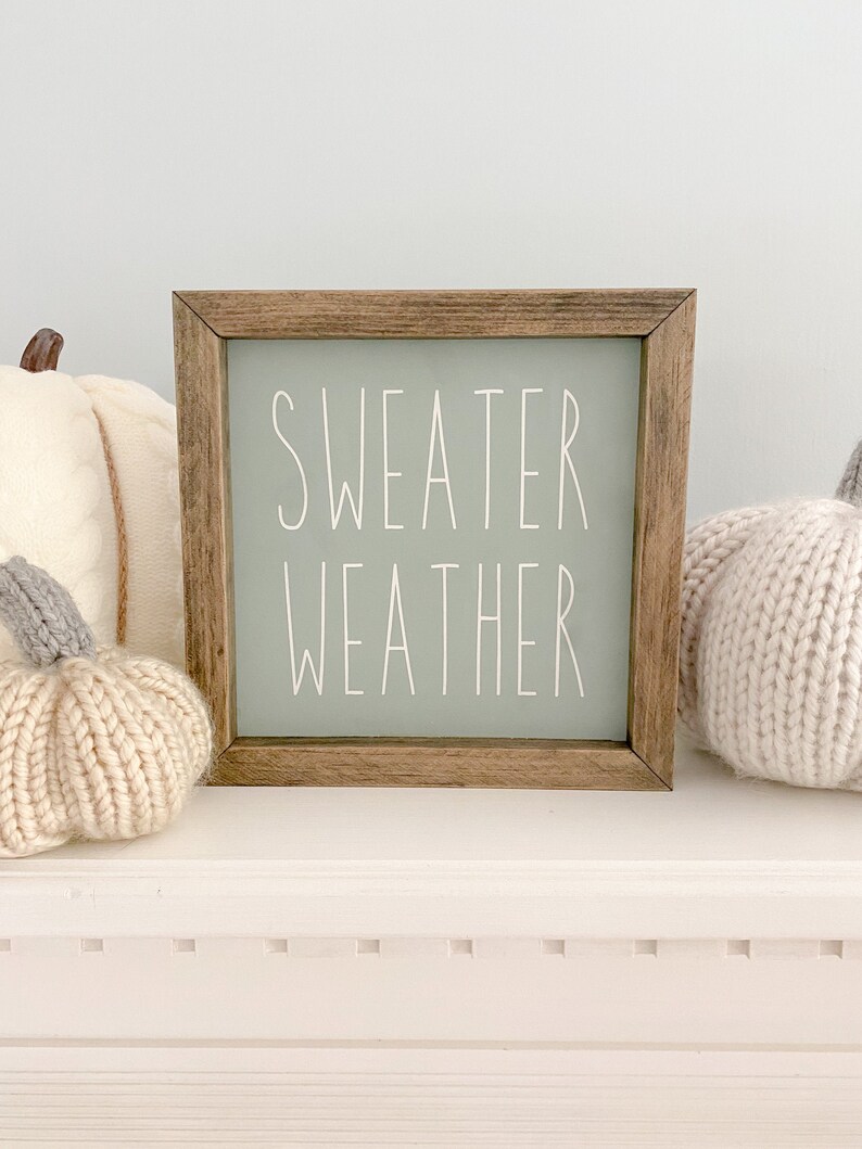 CUSTOM SWEATER WEATHER Sign Fall Sign Fall decor Winter | Etsy