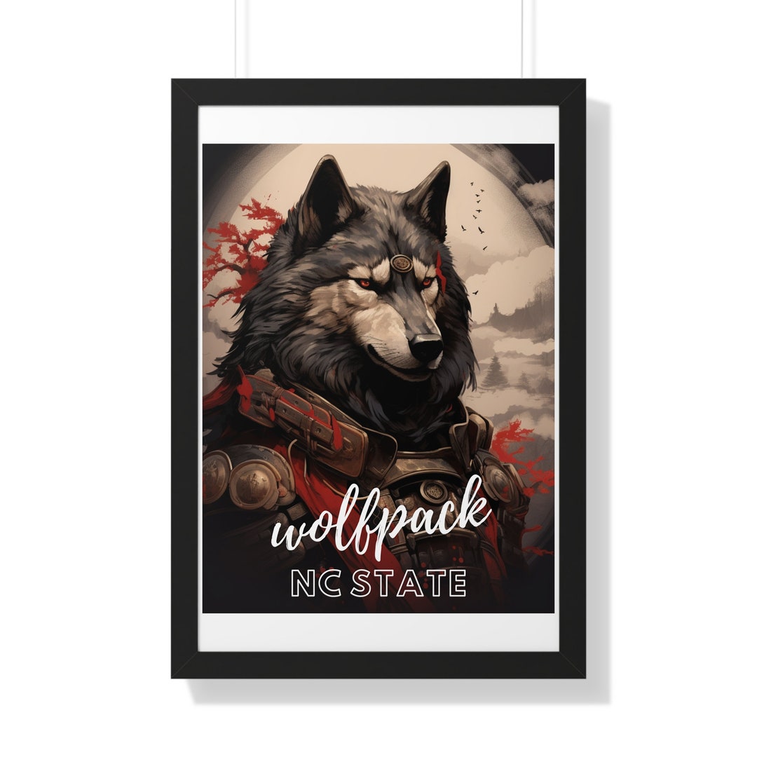 North Carolina State University Wolfpack Original Art NC - Etsy