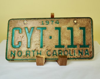 Choice of North Carolina License Plate 1961, 1962, 1963 Black & Yellow ...
