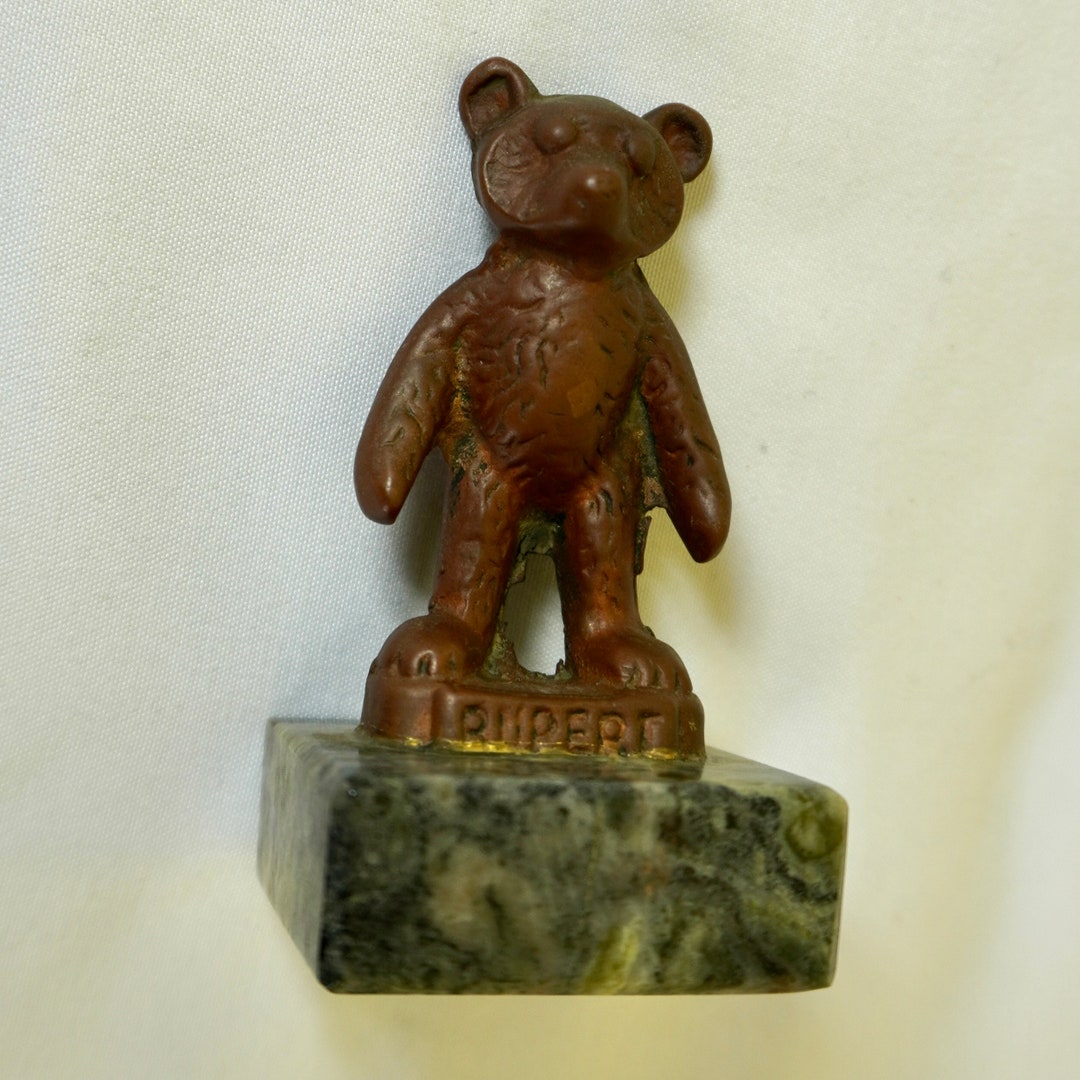 Rupert Bear Bronze Figure Animal Figurine Collectible Realism Comic ...