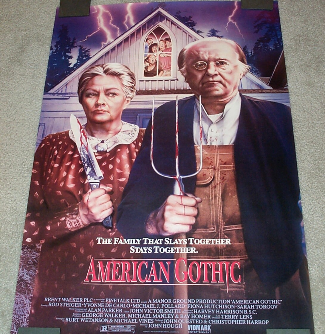 Original AMERICAN GOTHIC Movie Poster 1987 Horror With Rod - Etsy