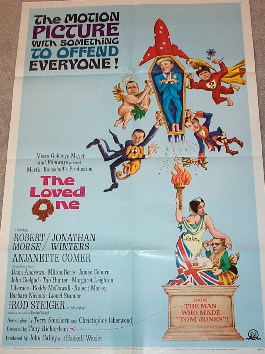 Original the Loved One Movie Poster 1-sheet, 1965, Folded Very Good ...