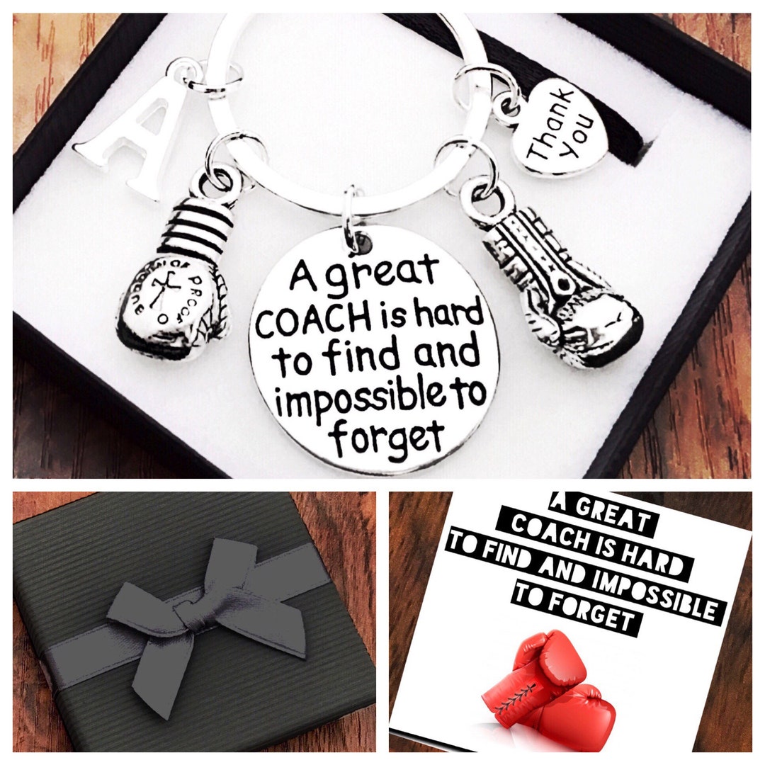 Boxing Coach Keyring, A Great Coach is Hard to Find and Impossible to ...