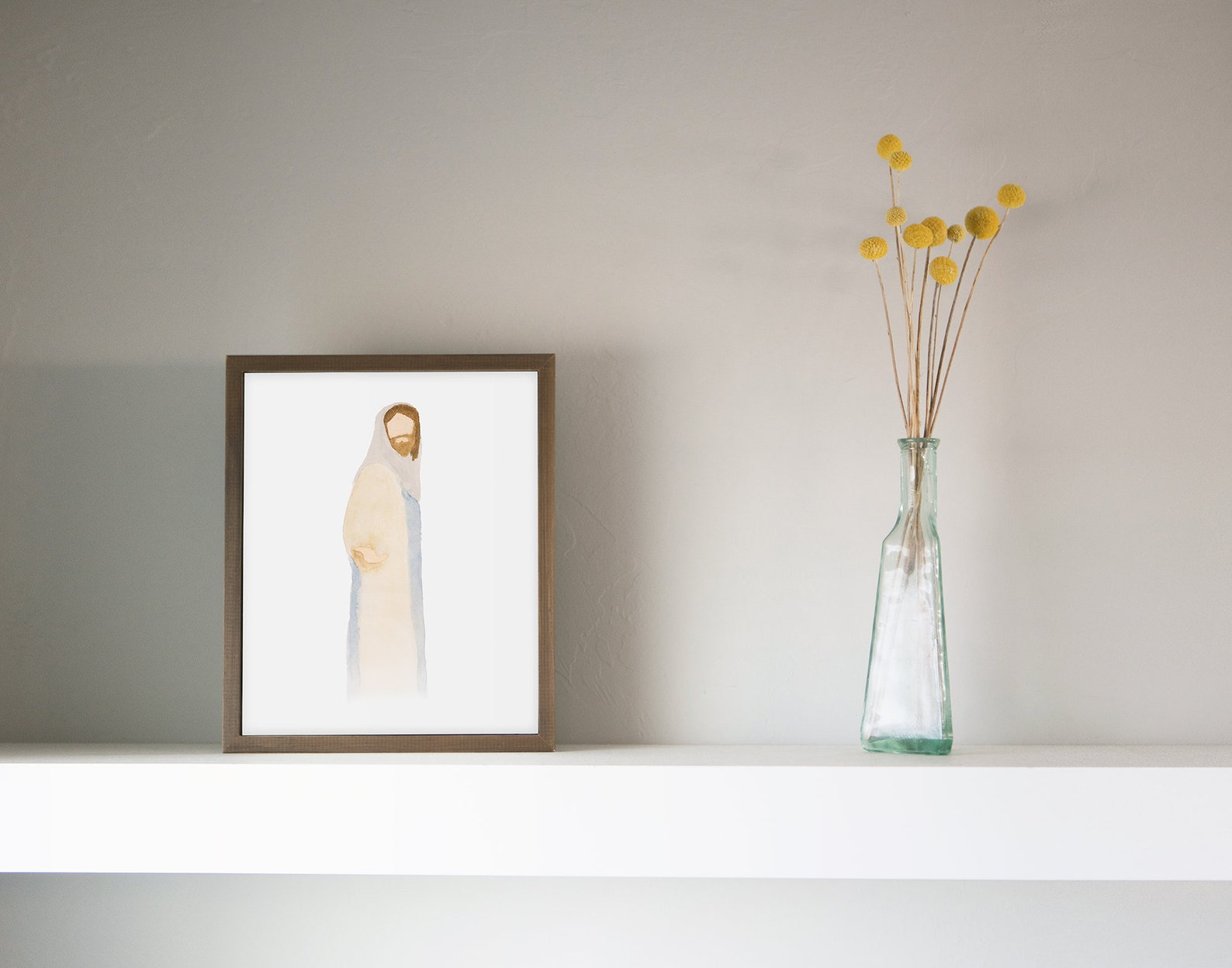 Jesus Christ Watercolor Print, Jesus Picture, Digital Download, Jesus ...