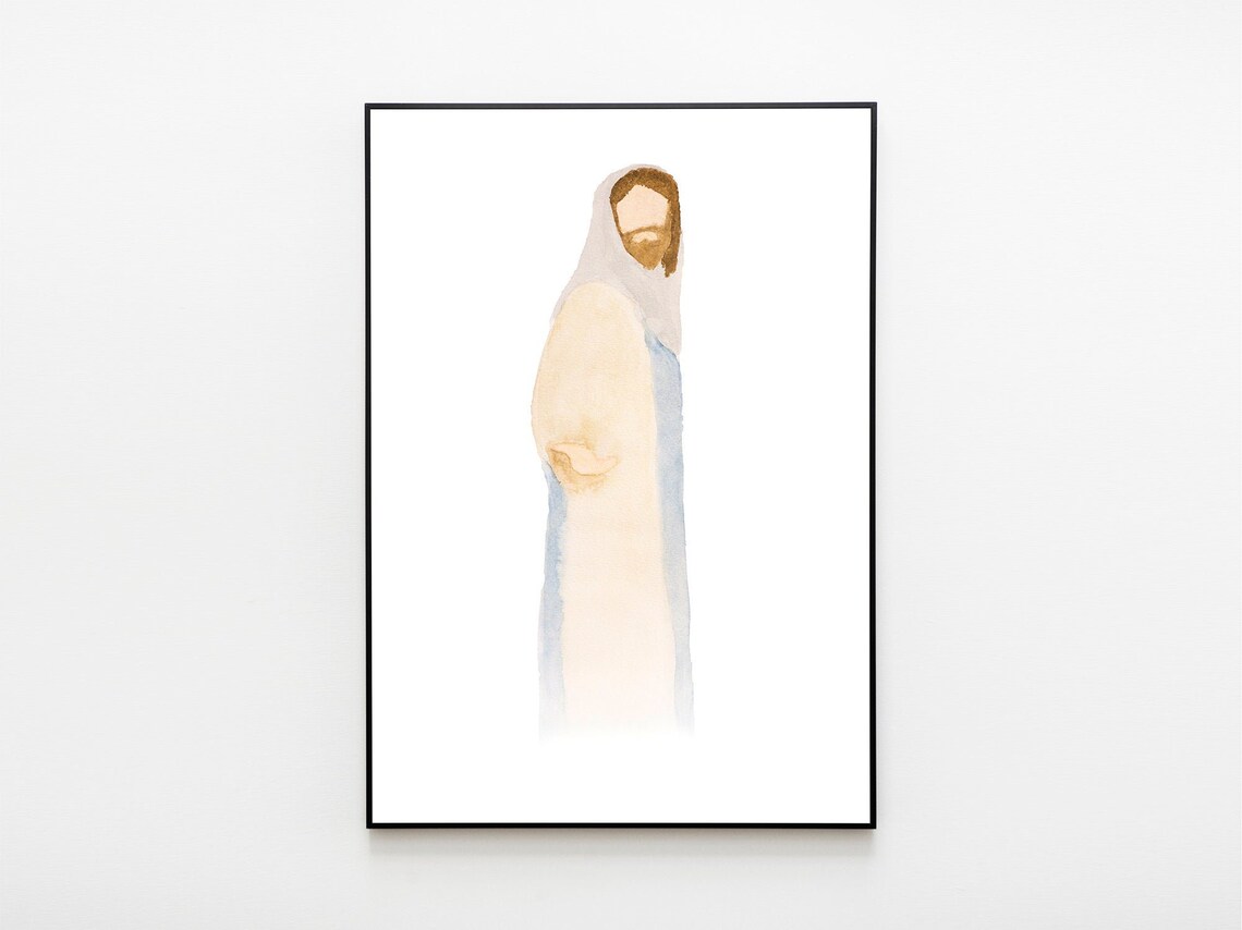Jesus Christ Watercolor Print, Jesus Picture, Digital Download, Jesus ...