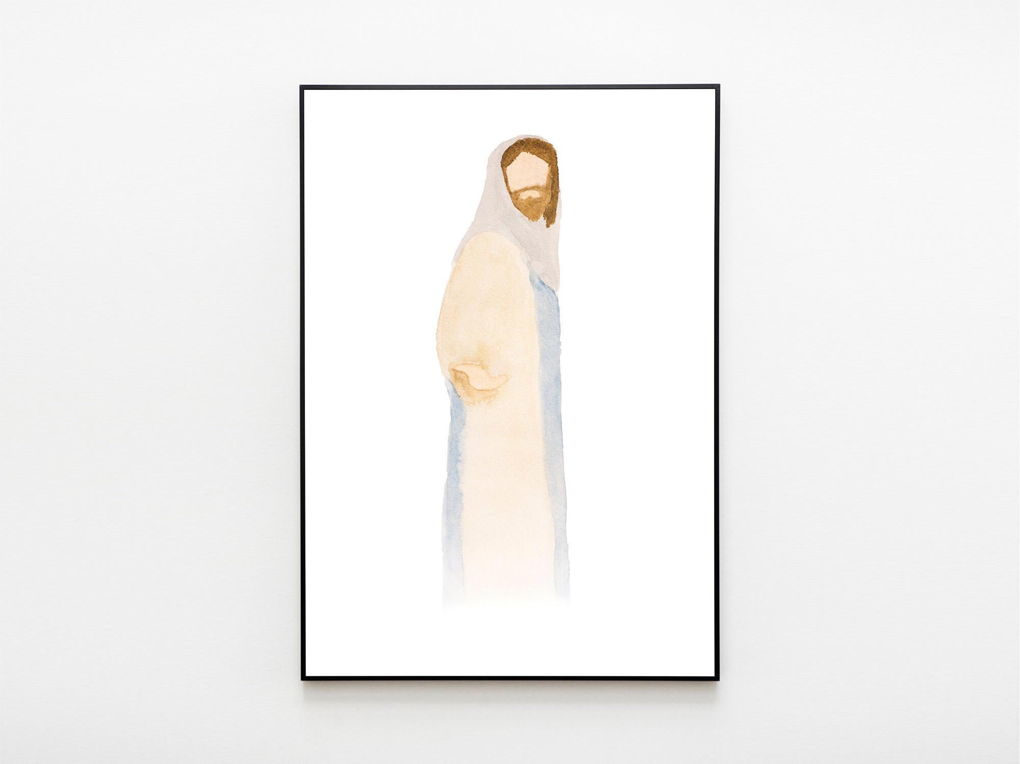Jesus Christ Watercolor Print, Jesus Picture, Digital Download, Jesus ...