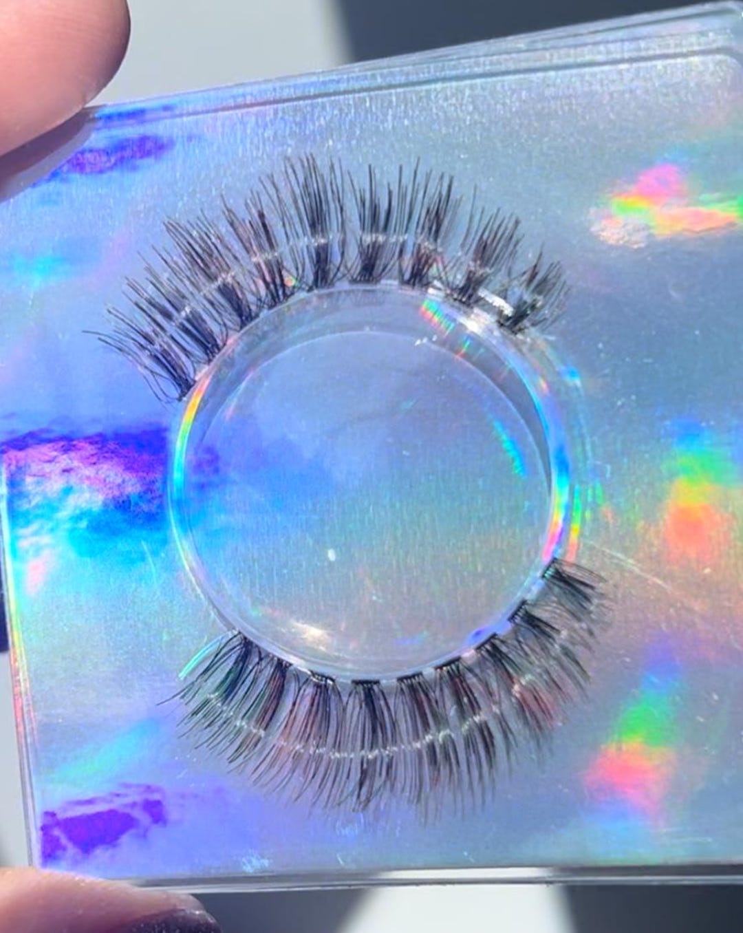 Thin Strip Falsies in Butterfly Lash Box Fur Lashes Handmade Full Strip ...