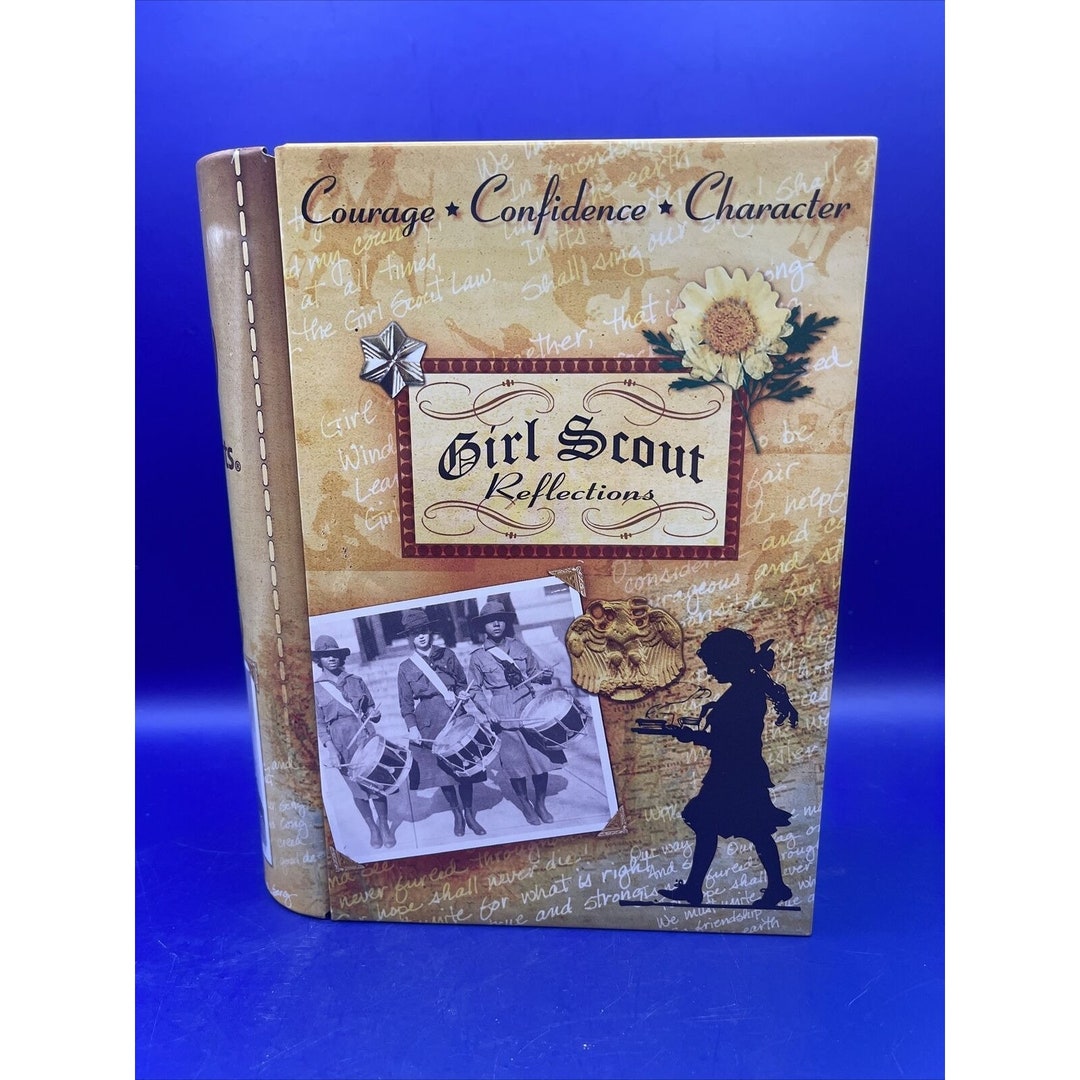 Girl Scout Tin Stash Box Filled Jewelry Necklace Bracelet Earrings ...