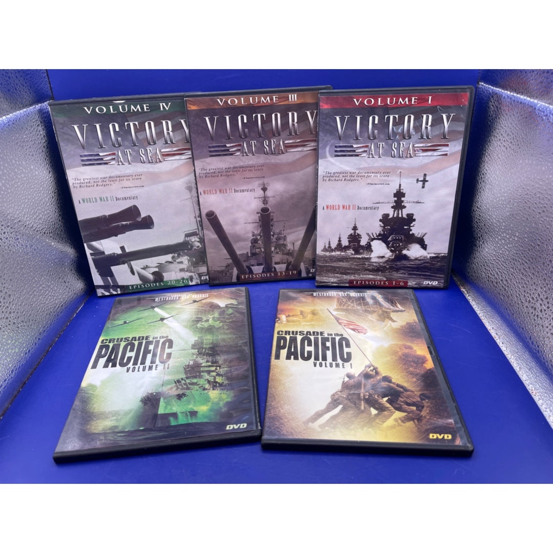 World War II Documentary DVD Bundle Victory at Sea Crusade in Pacific ...