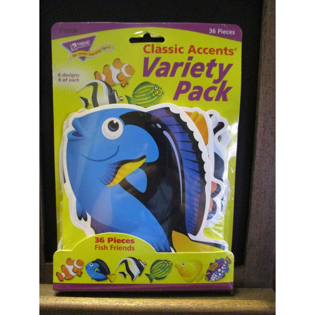 Fish Friends Precut Shapes Variety Pack 36 Pieces Crafting Teacher ...
