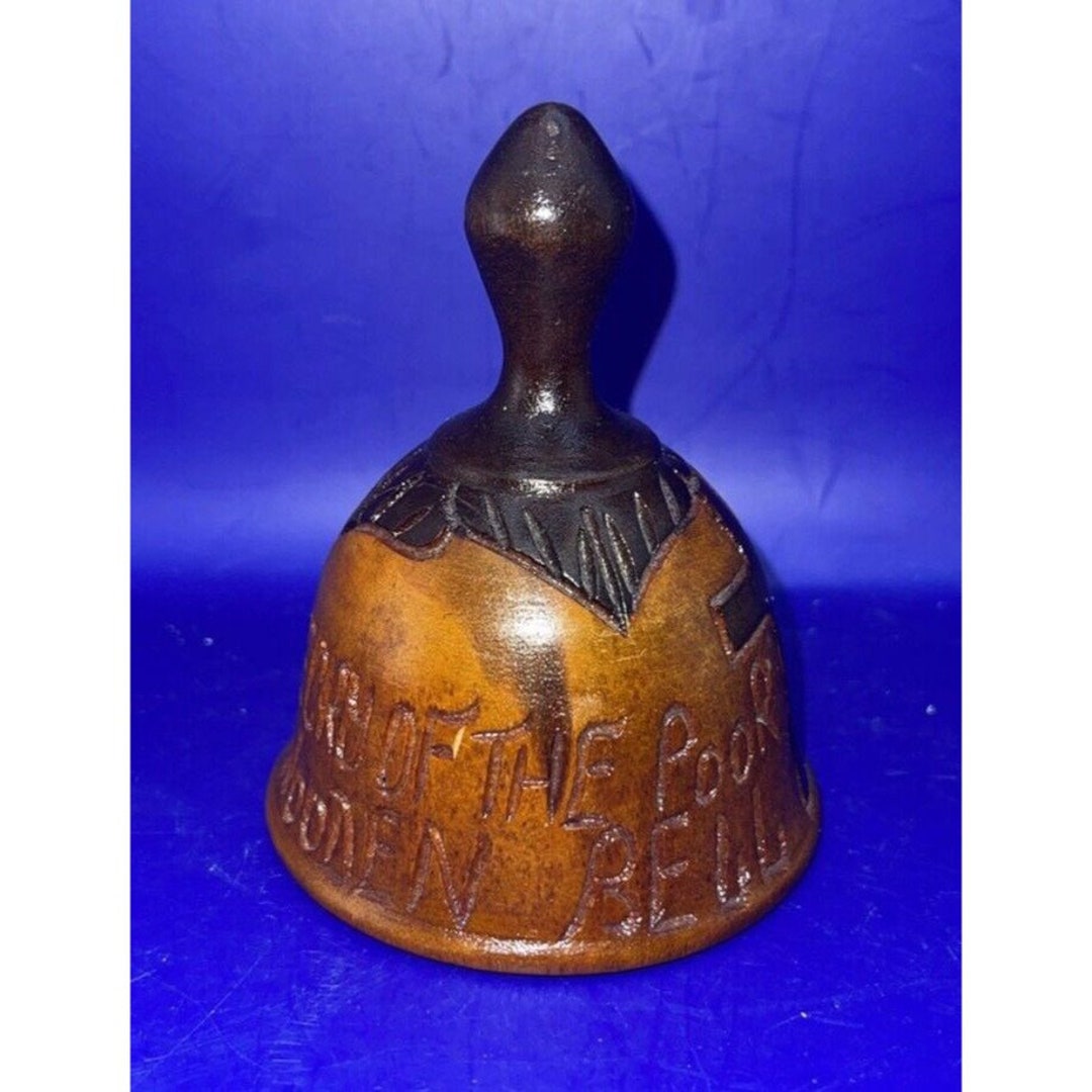 Haitian Mission Bell Hand Carved Wood Poor Vintage Primitive Rustic ...
